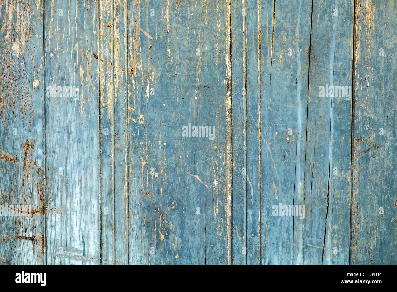 Blue old decay wooden door Stock Photo - Alamy