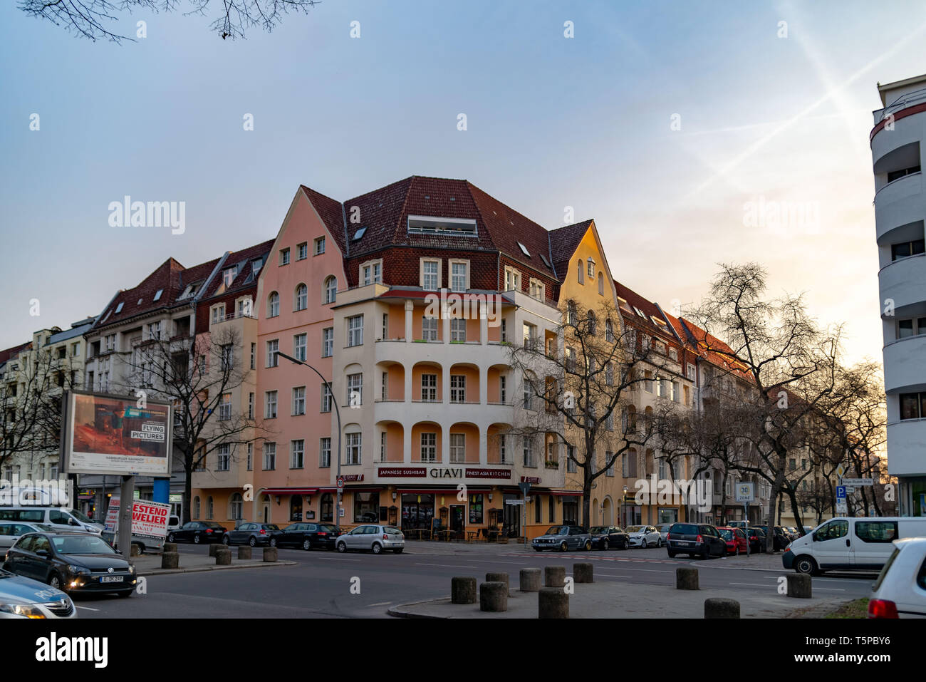 Berlin, Germany. February 19, 2019. Morning in Berlin. City view of the ...