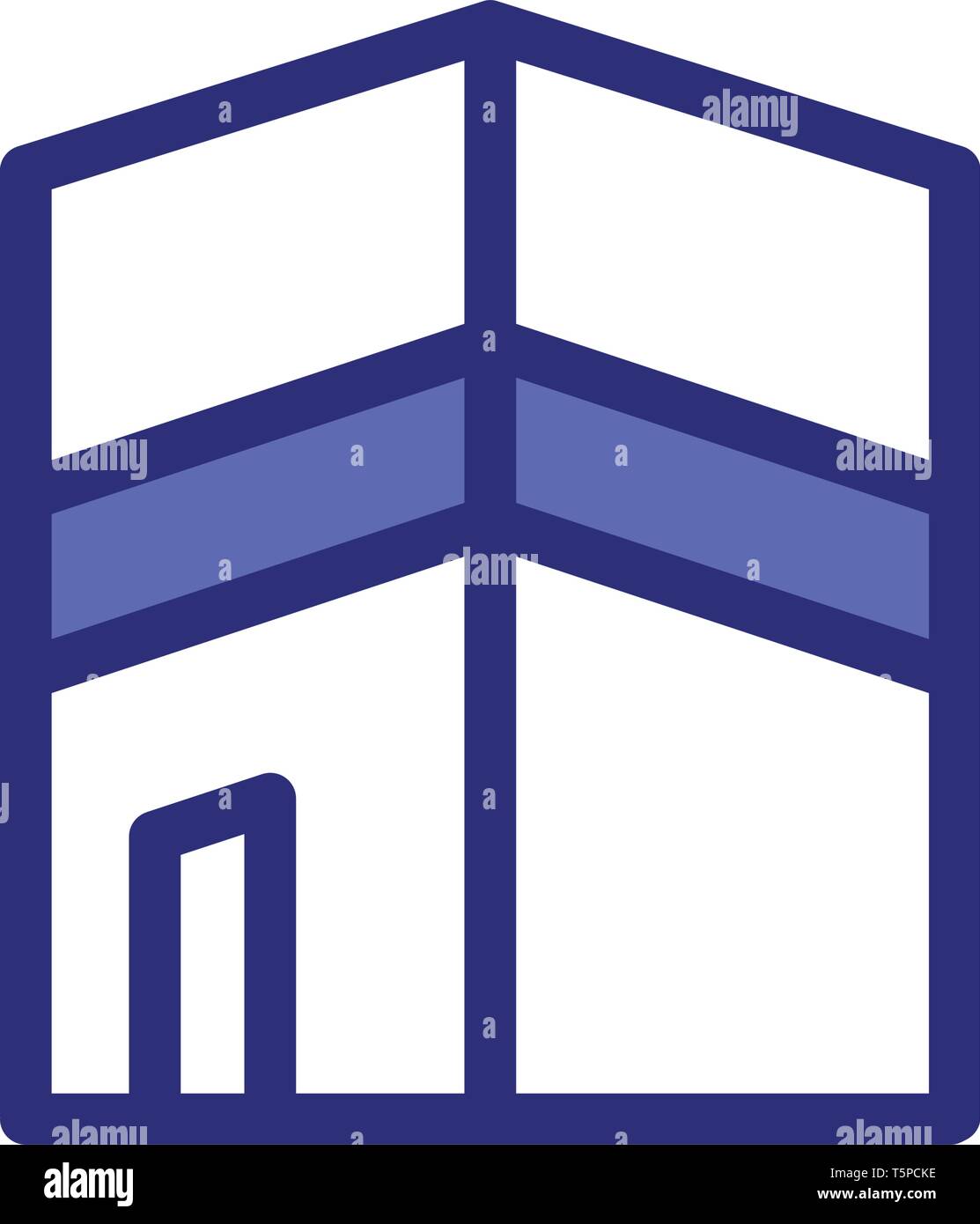 Ramadan mecca Vector Flat Icons. Editable Stroke and color Stock Vector ...