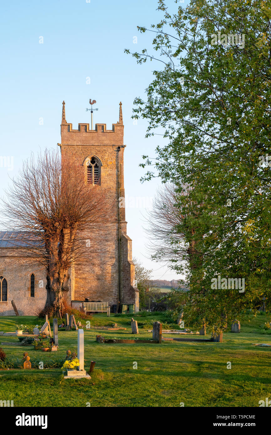 Saint John the baptist church in Cherington, Warwickshire, England ...