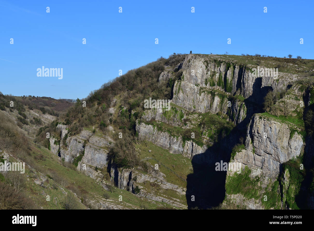 View of Cheddar gorge in Somerset Stock Photo - Alamy