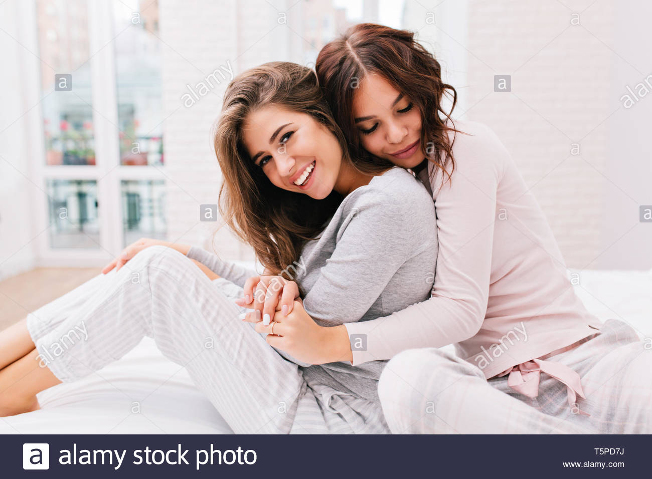 Teen Girls Hugging High Resolution Stock Photography and Images - Alamy