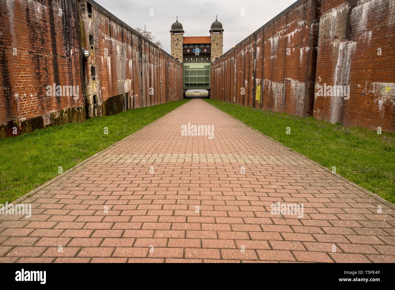 historic old ship lock Waltrop germany Stock Photo - Alamy