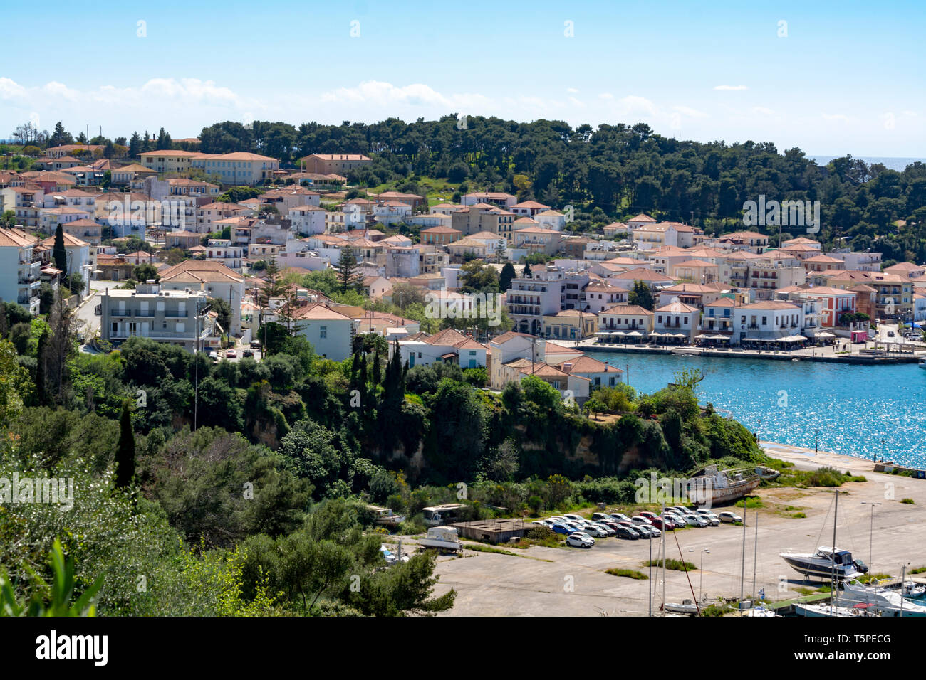 Traditional greek seaport town hi-res stock photography and images - Alamy
