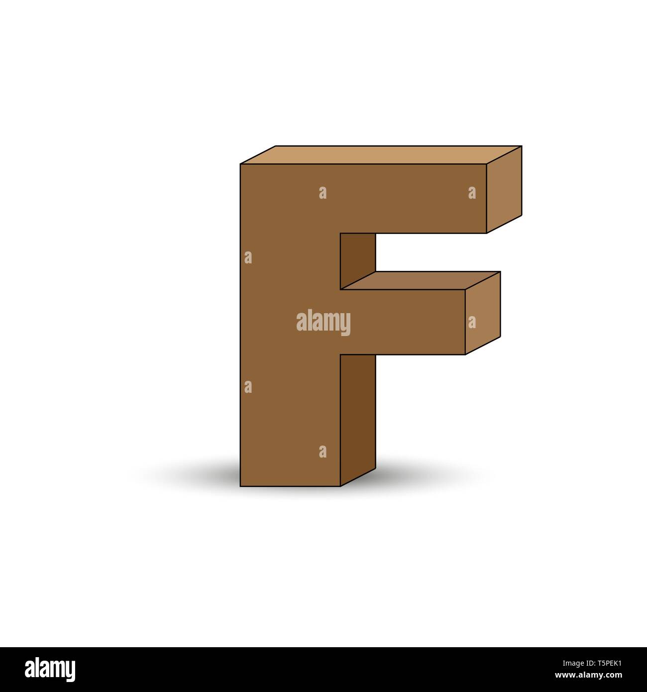 3d Letter F