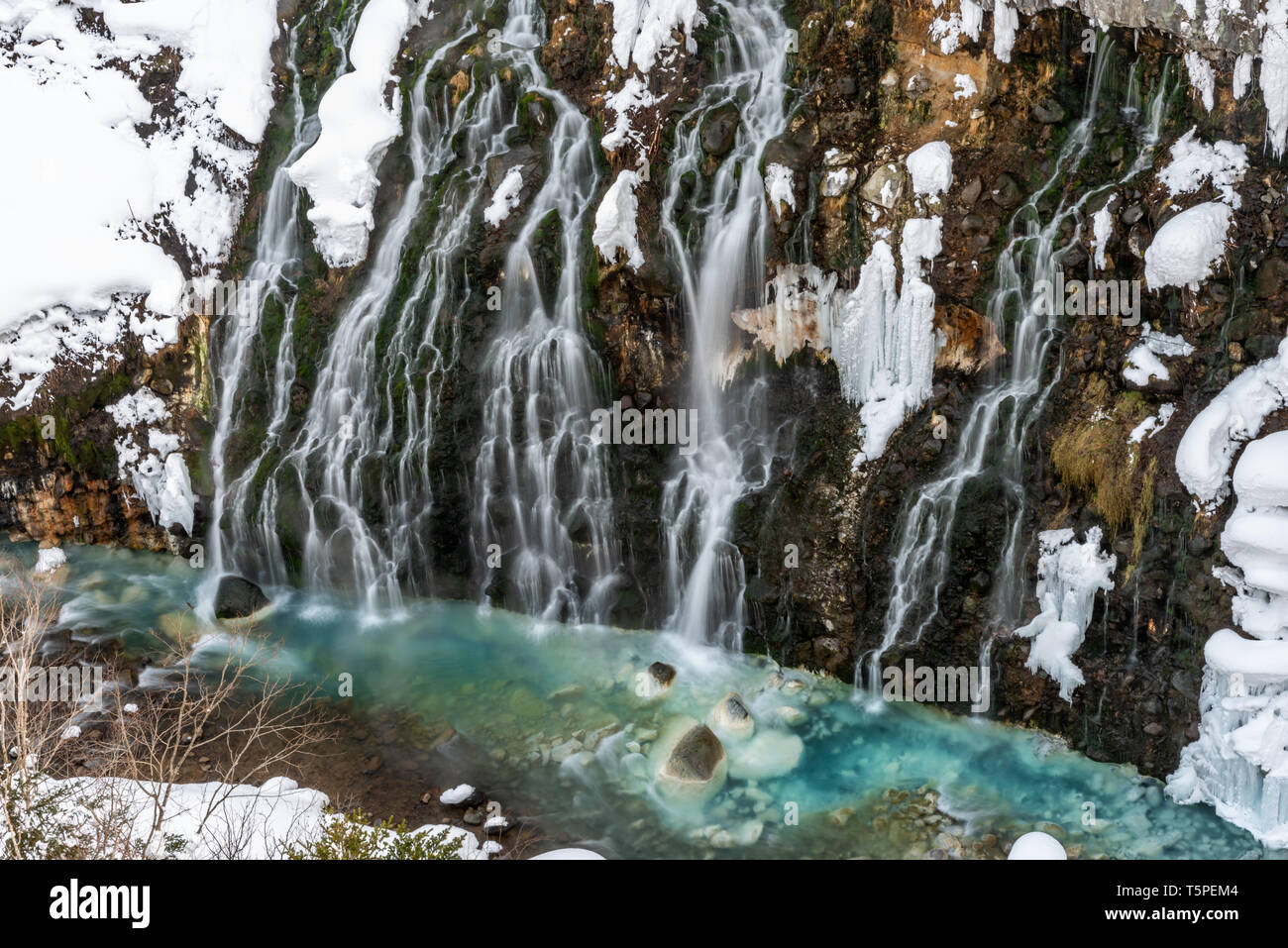 Shirahige Waterfall, in the Shirogane, Sapporo Stock Photo - Alamy