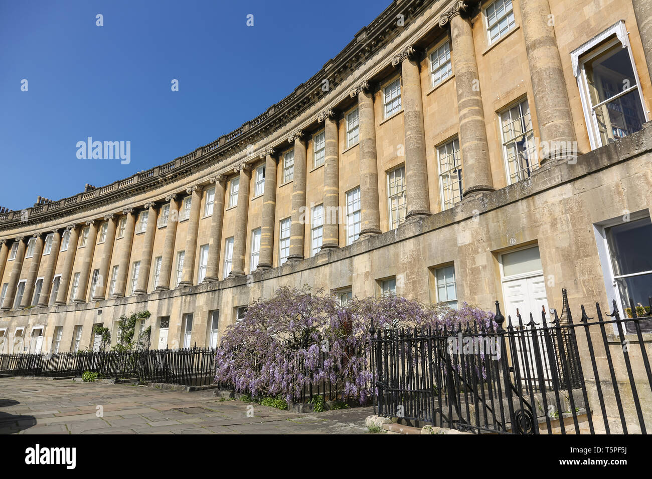 The circus historic street of large townhouses hi-res stock photography ...