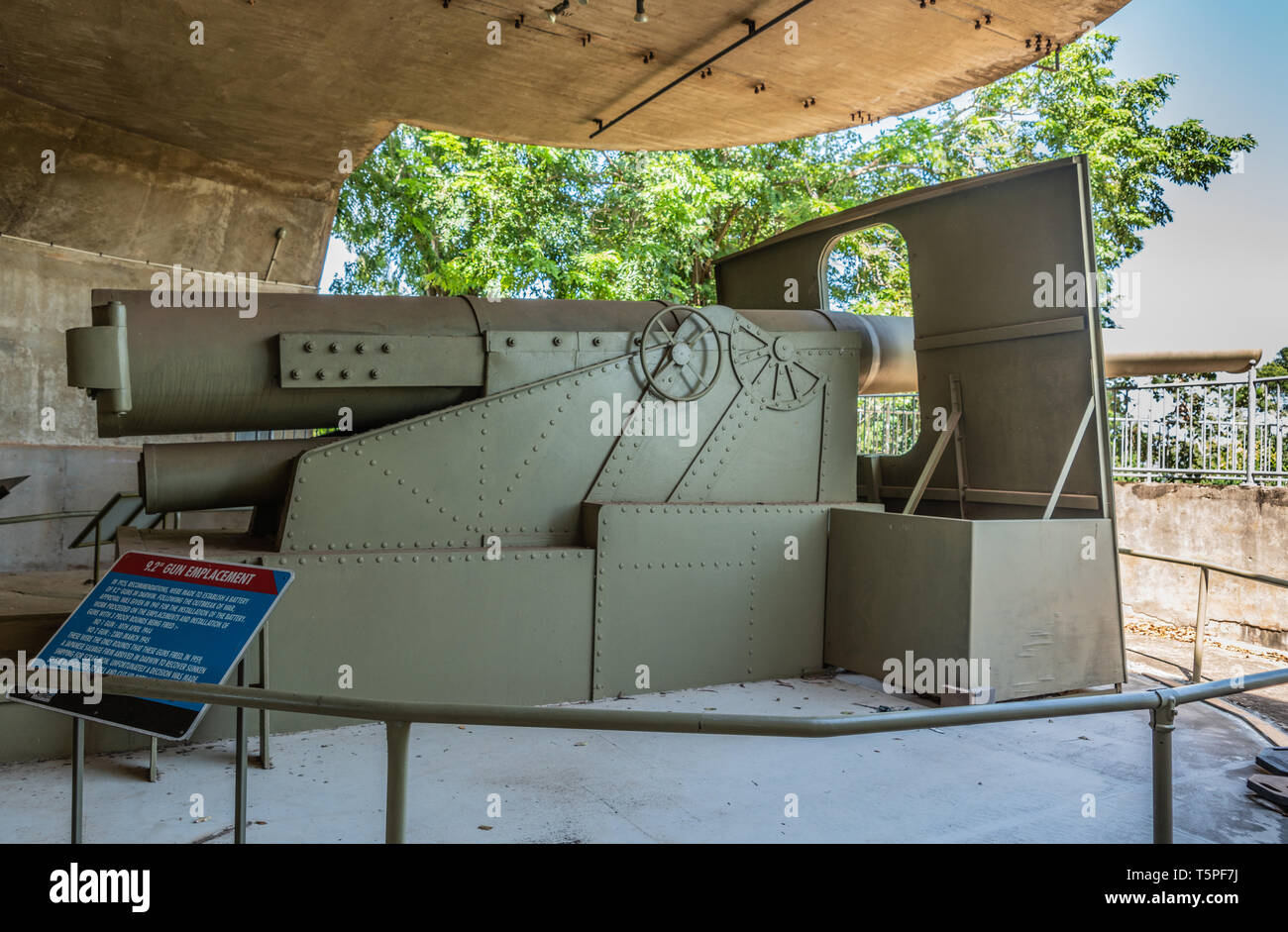 Darwin Australia - February 22, 2019: Military Museum. Green big and ...
