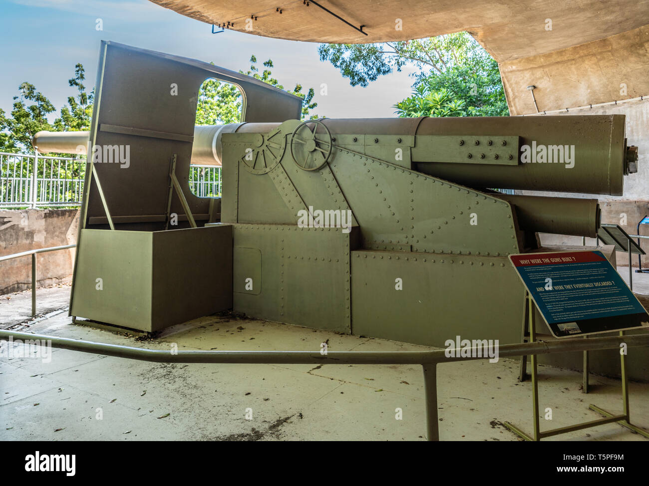 Darwin Australia - February 22, 2019: Military Museum. Green big and ...