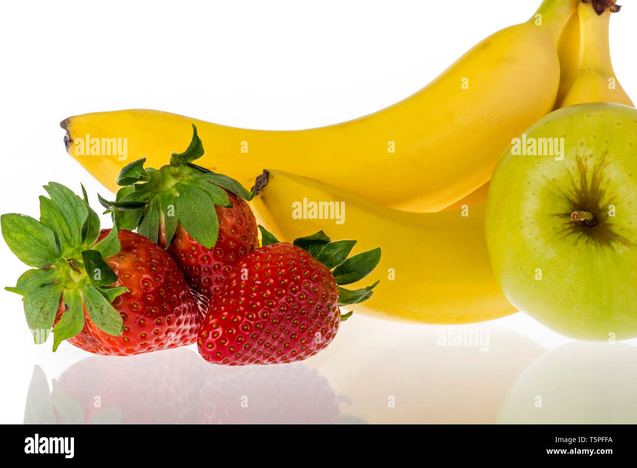 Bananas apple and strawberries hi-res stock photography and images - Alamy