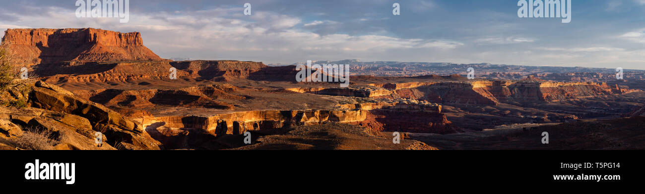 The sunset view looking southwesterly from Murphy Hogback, along the ...
