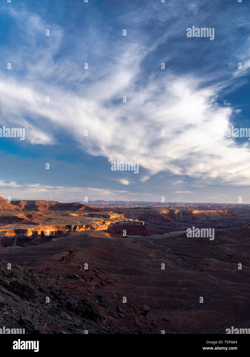 The sunset view looking southwesterly from Murphy Hogback, along the ...