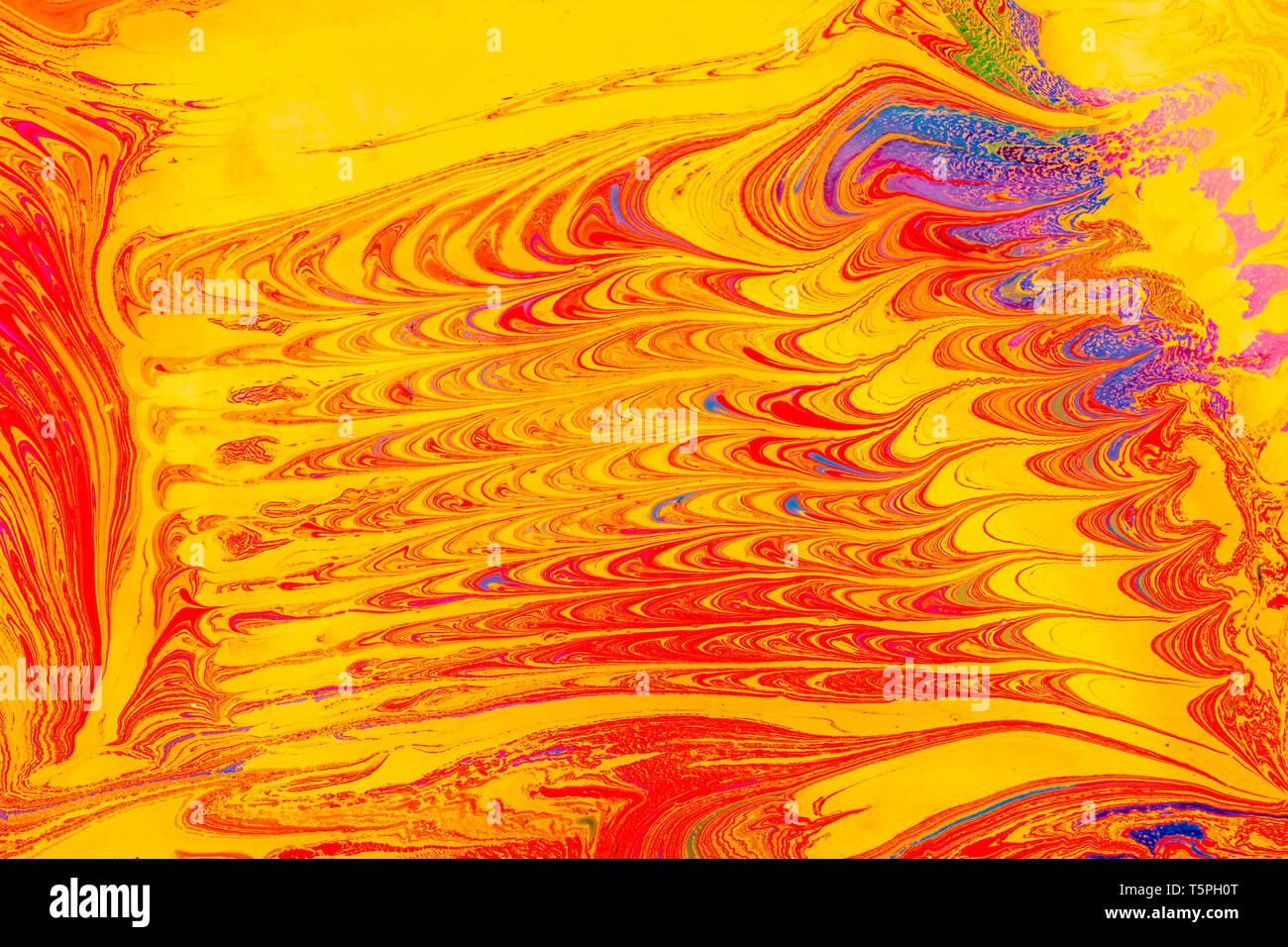 Traditional Ottoman Turkish marbling art patterns as abstract ...