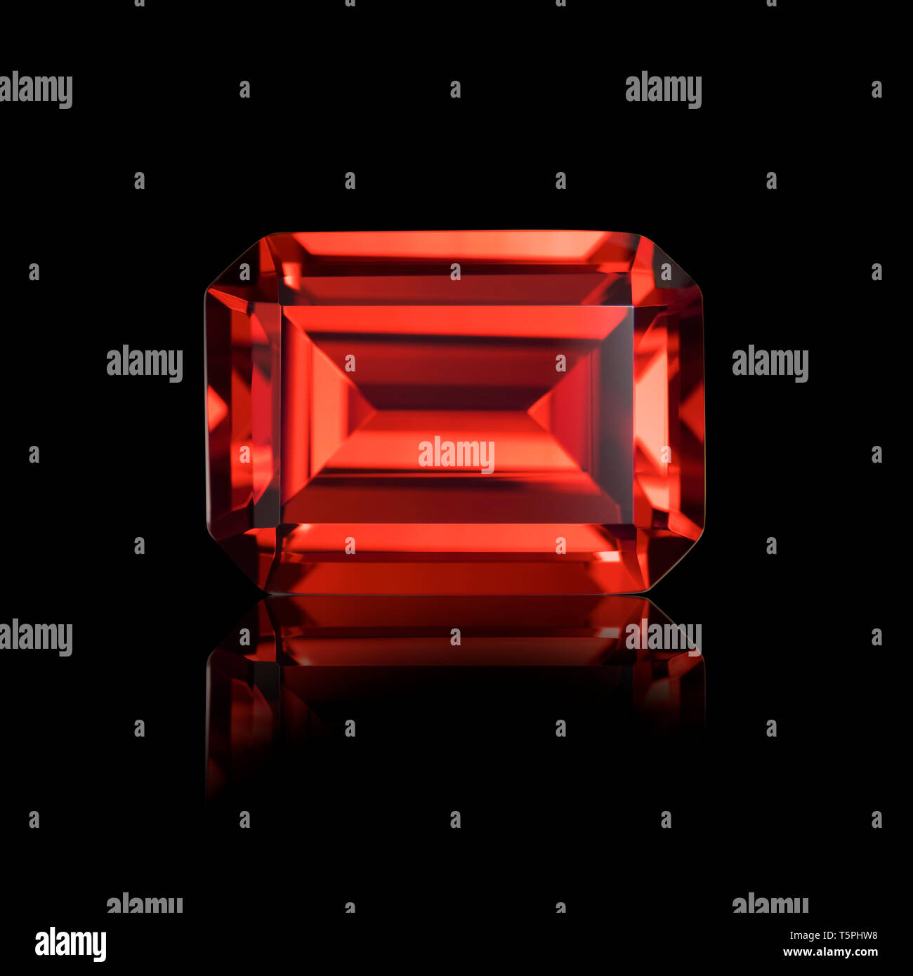 Garnet, ruby, Emerald cut, Emerald cut gemstone, Emerald cut ruby ...