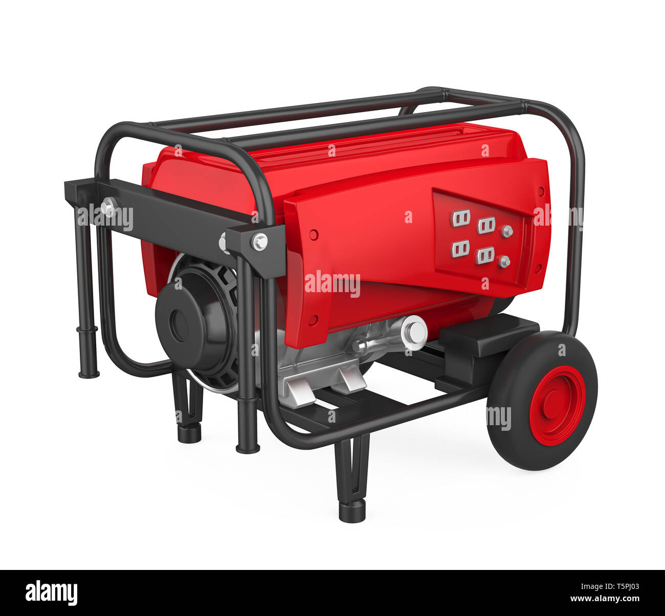 Red Generator Isolated Stock Photo - Alamy