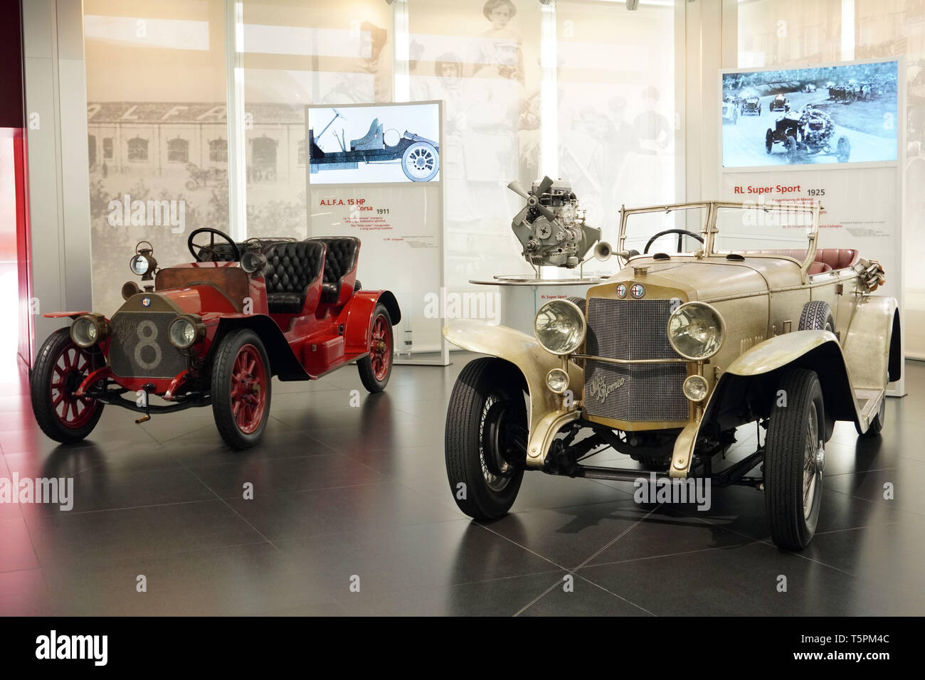 Arese, Milan - Alfa Romeo Museum Stock Photo - Alamy