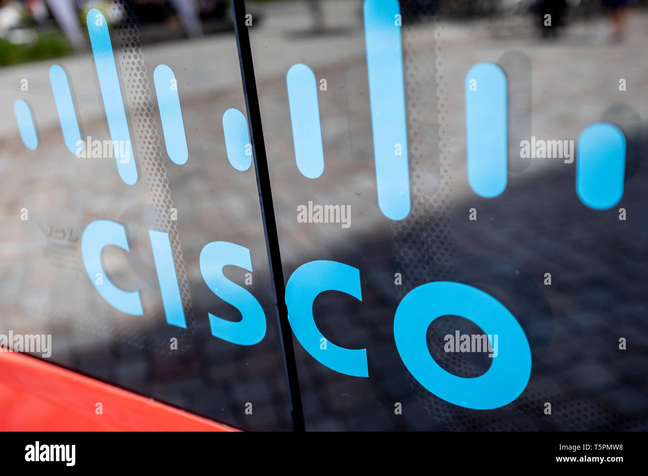 Berlin, Germany. 26th Apr, 2019. The logo of the telecommunications ...