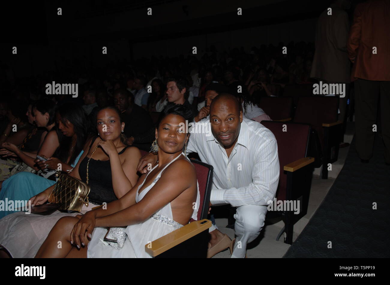 MIAMI - JULY 16: Nia Long and Director John Singleton at the ABFF ...