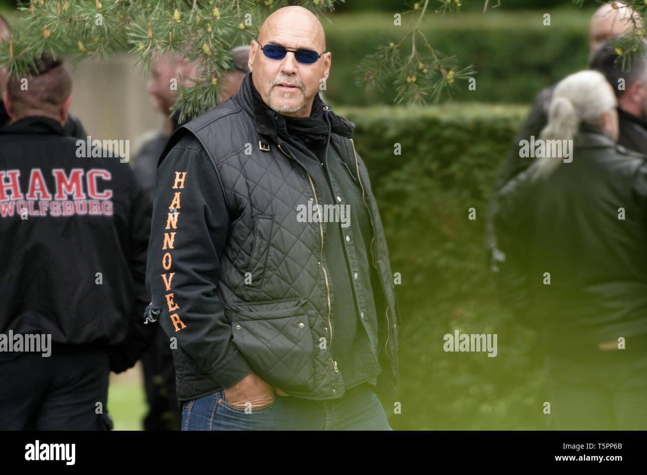 Bonn, Germany. 26th Apr, 2019. Rocker Frank Hanebuth stands at the ...