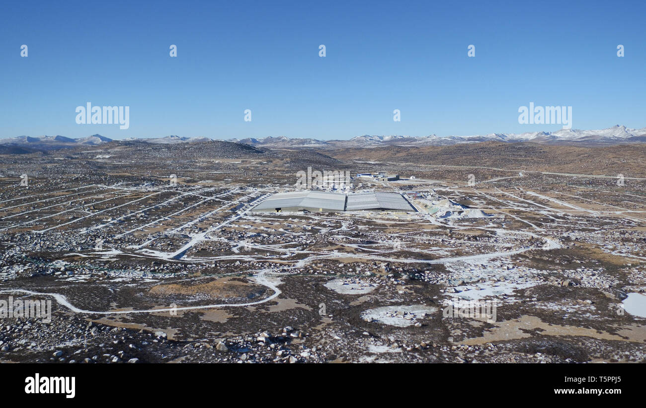 Chengdu. 26th Apr, 2019. Aerial photo provided by Institute of High ...