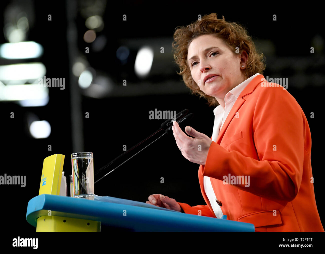 Berlin, Germany. 26th Apr, 2019. Nicola Beer, FDP general secretary and ...