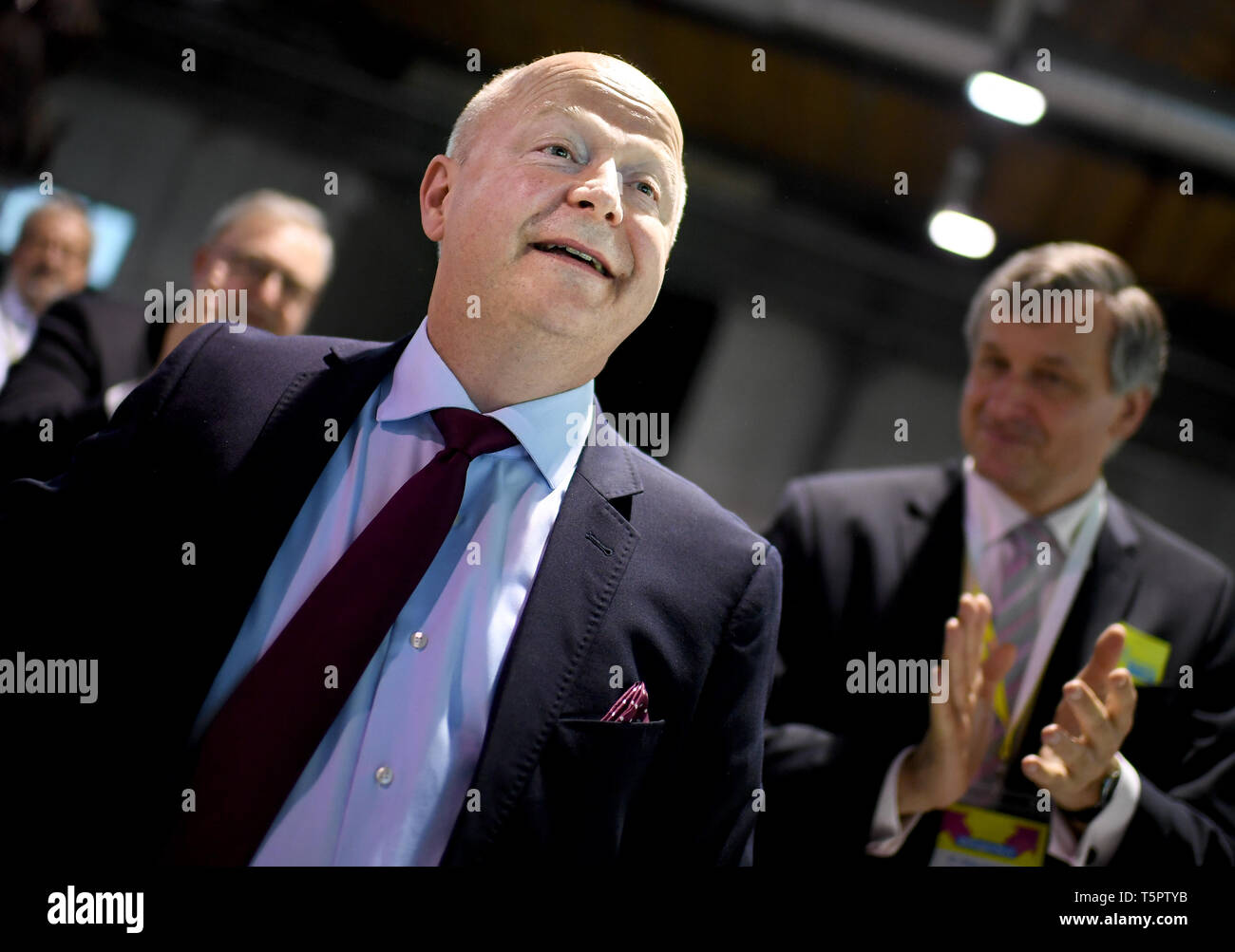 Berlin, Germany. 26th Apr, 2019. Michael Theurer is pleased about his ...