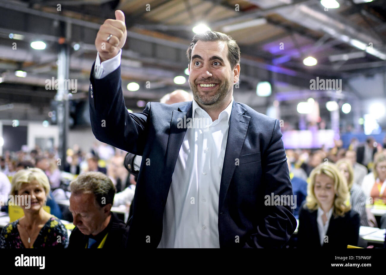 Berlin, Germany. 26th Apr, 2019. Frank Sitta is happy about his ...