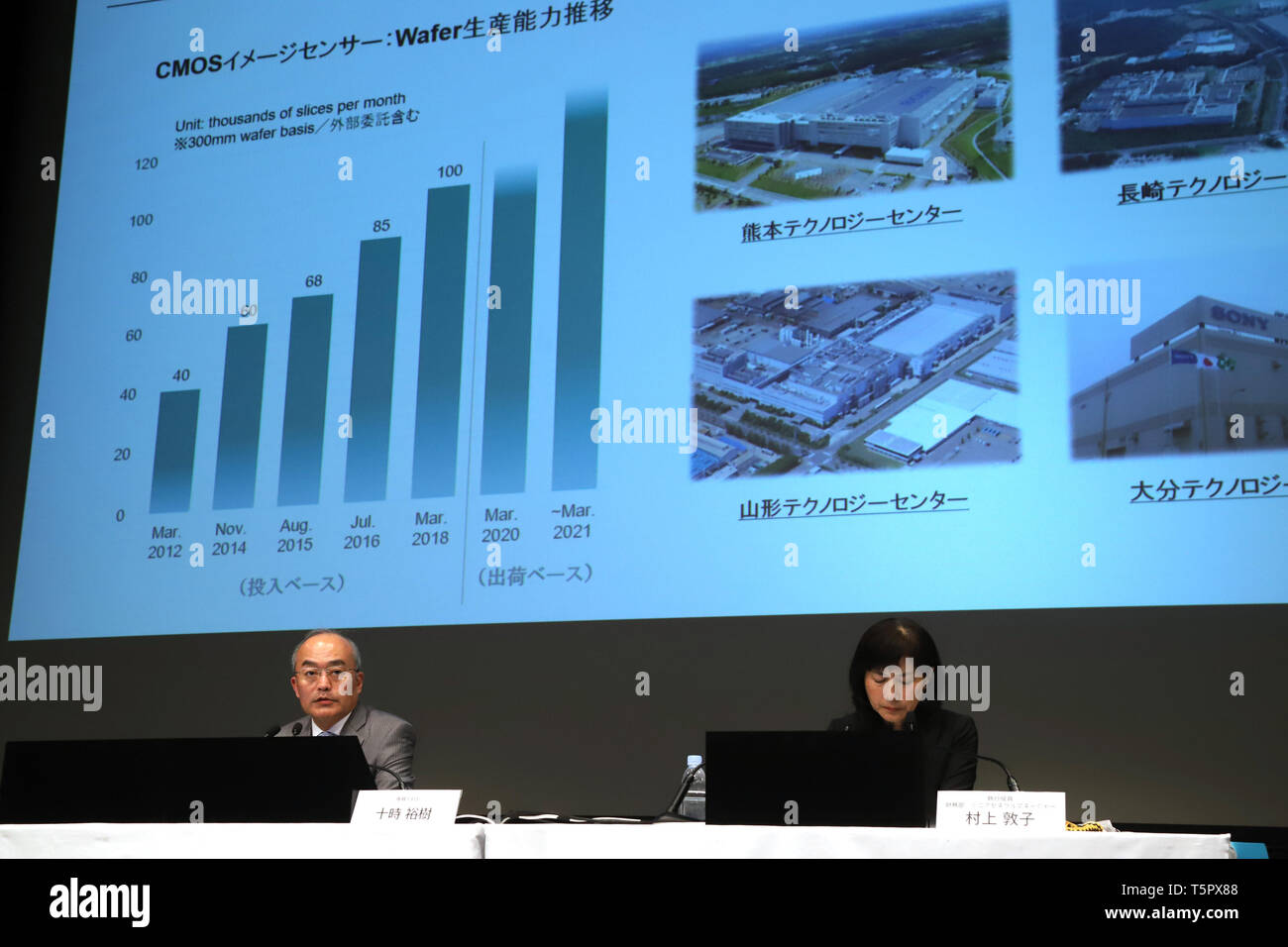 Tokyo, Japan. 26th Apr, 2019. Japanese electronics giant Sony CFO ...