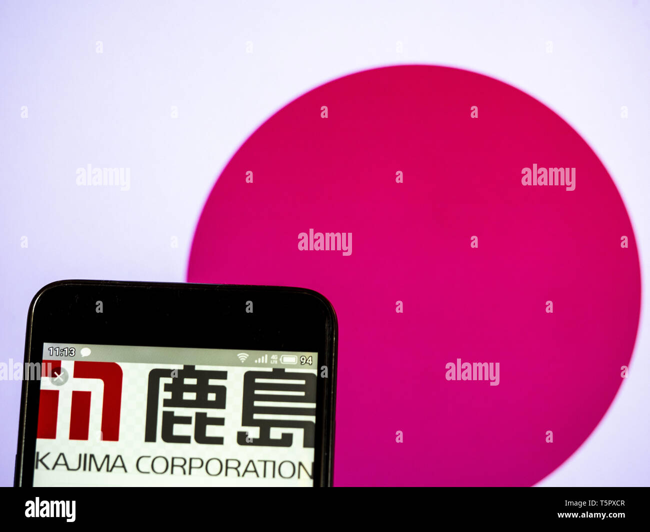 Ukraine. 26th Apr, 2019. In this photo illustration a Kajima ...