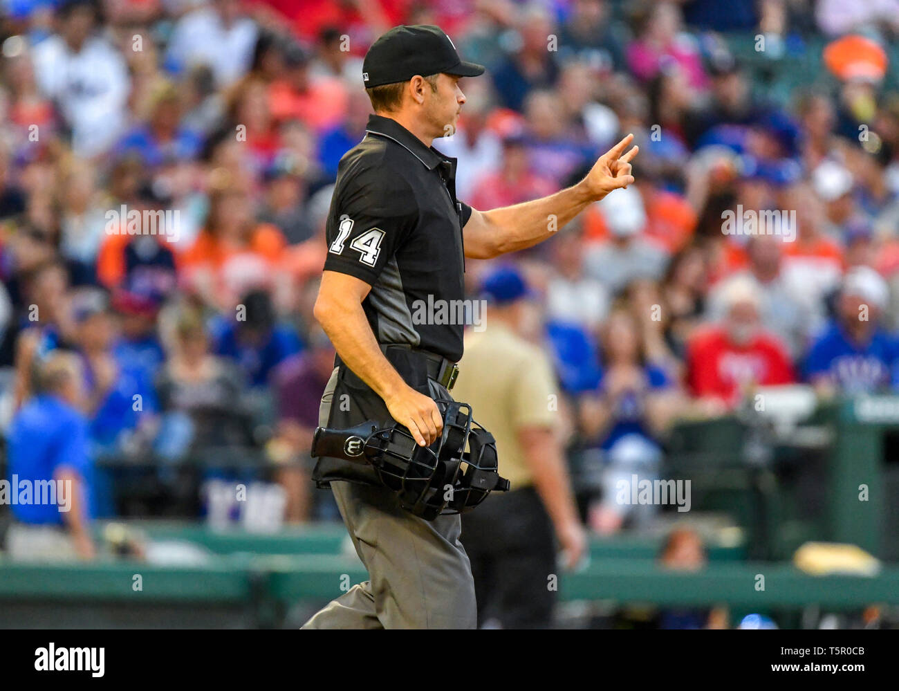 Apr 20, 2019: MLB home plate umpire Mark Wegner #14 during an MLB game ...
