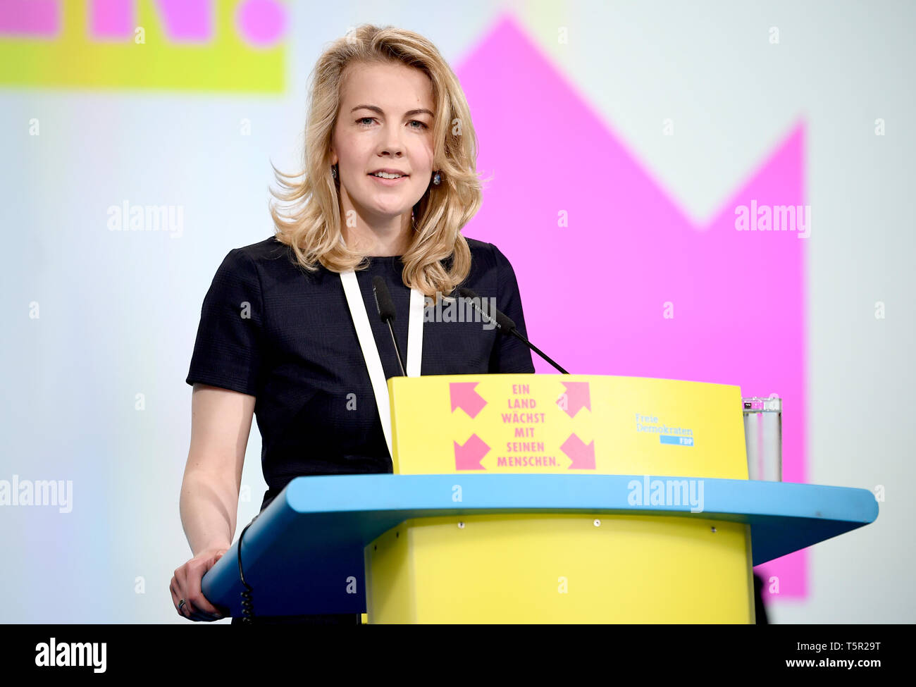 Berlin, Germany. 27th Apr, 2019. Linda Teuteberg, FDP General Secretary ...