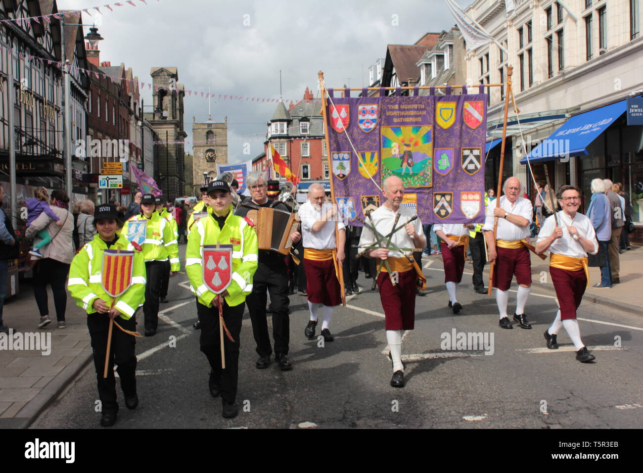 Morpeth, UK, 27th April, 2019. Morpeth Northumbrian Gathering Parade ...