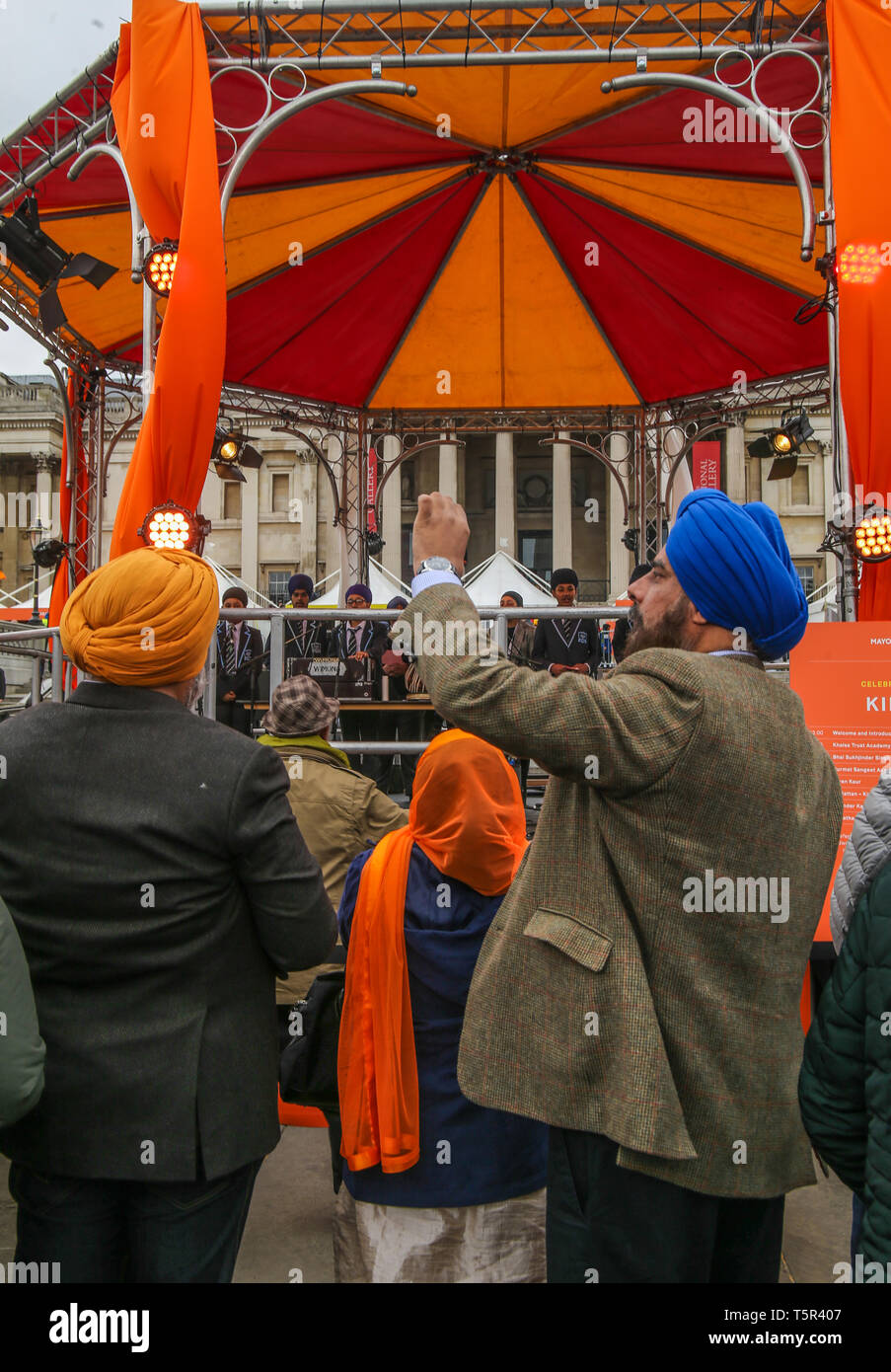 London, UK. 27th Apr, 2019. Vaisakhi, also known as Baisakhi, Vaishakhi ...