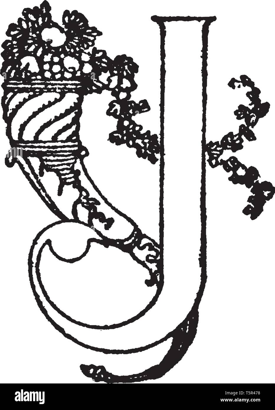 Decorative Letter J