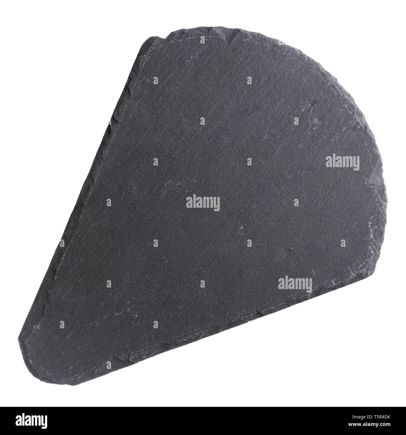 Triangle shape natural new slate board isolated on white background ...