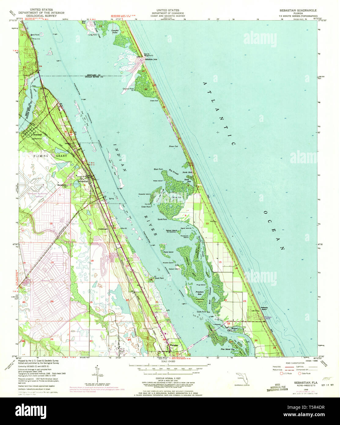 Sebastian florida map hi-res stock photography and images - Alamy