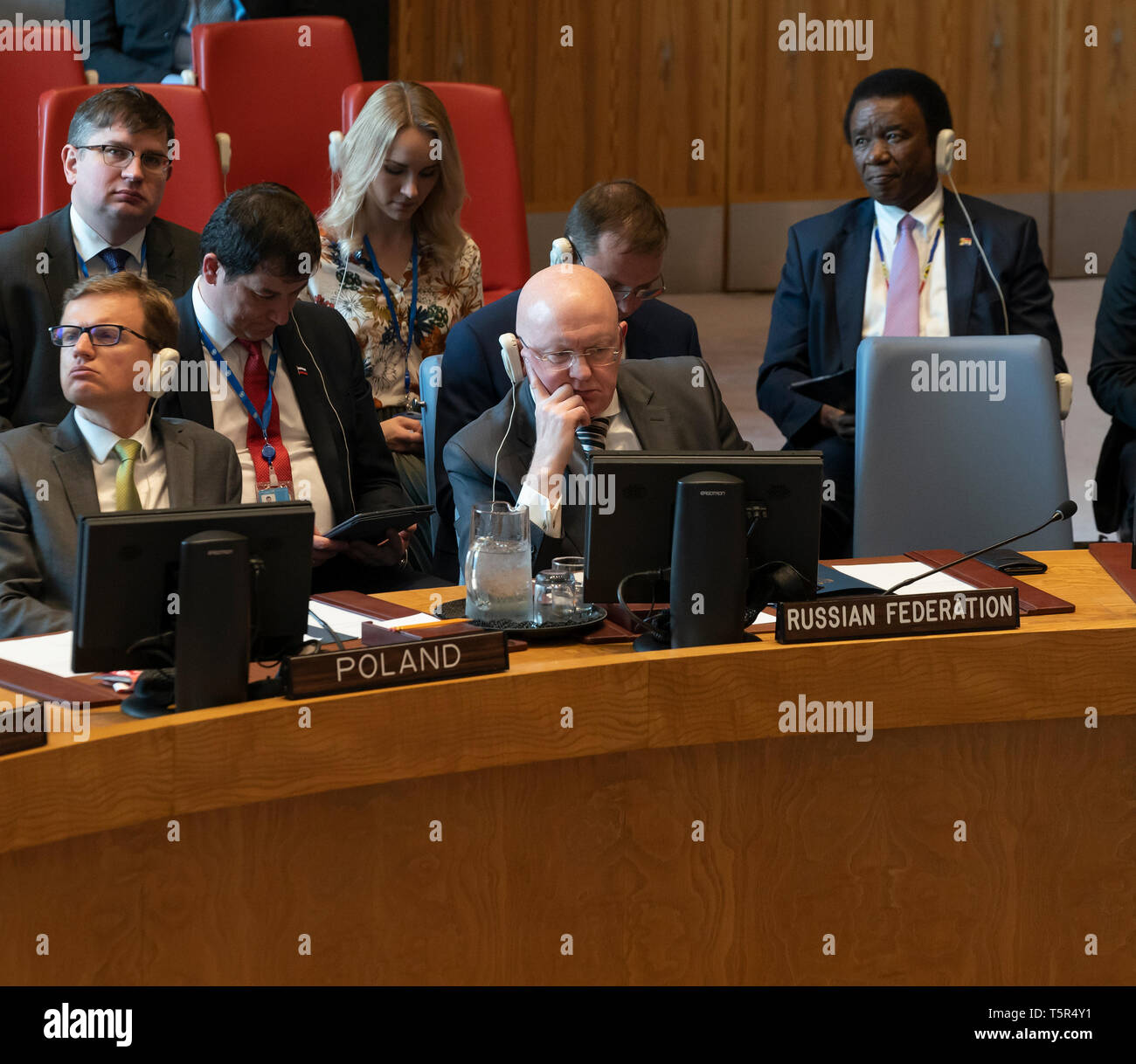 New York, United States. 25th Apr, 2019. Permanent Representative of ...