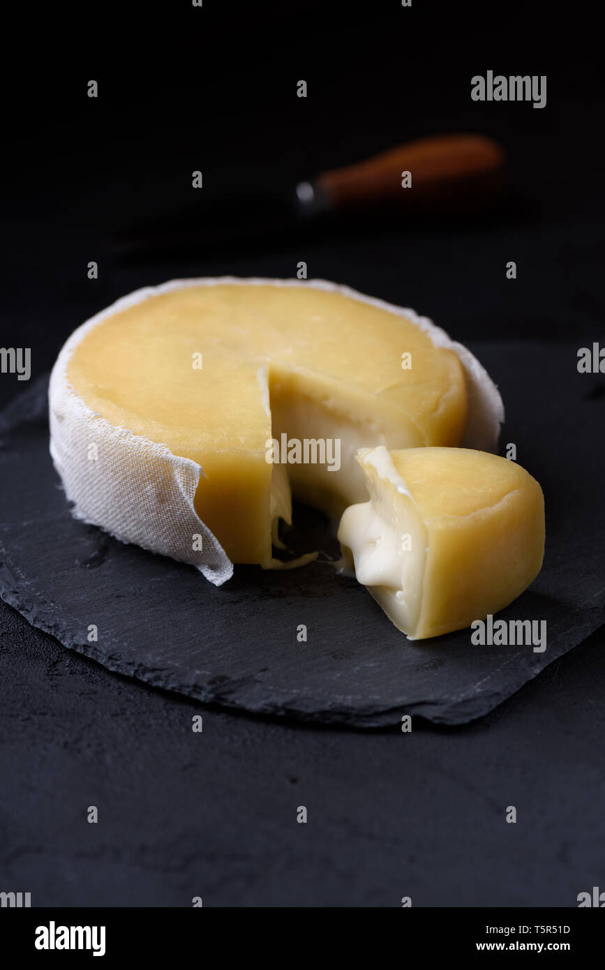 Butter soft creamy sheep cheese Stock Photo - Alamy