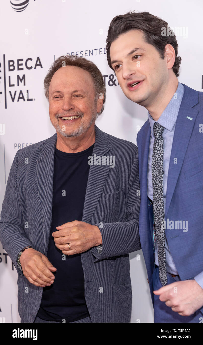 Billy Crystal and Ben Schwartz attend the "Standing Up, Falling Down ...