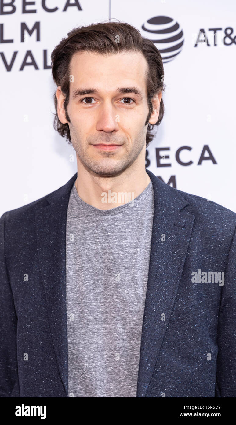 John Behlmann attends the "Standing Up, Falling Down" premiere during ...
