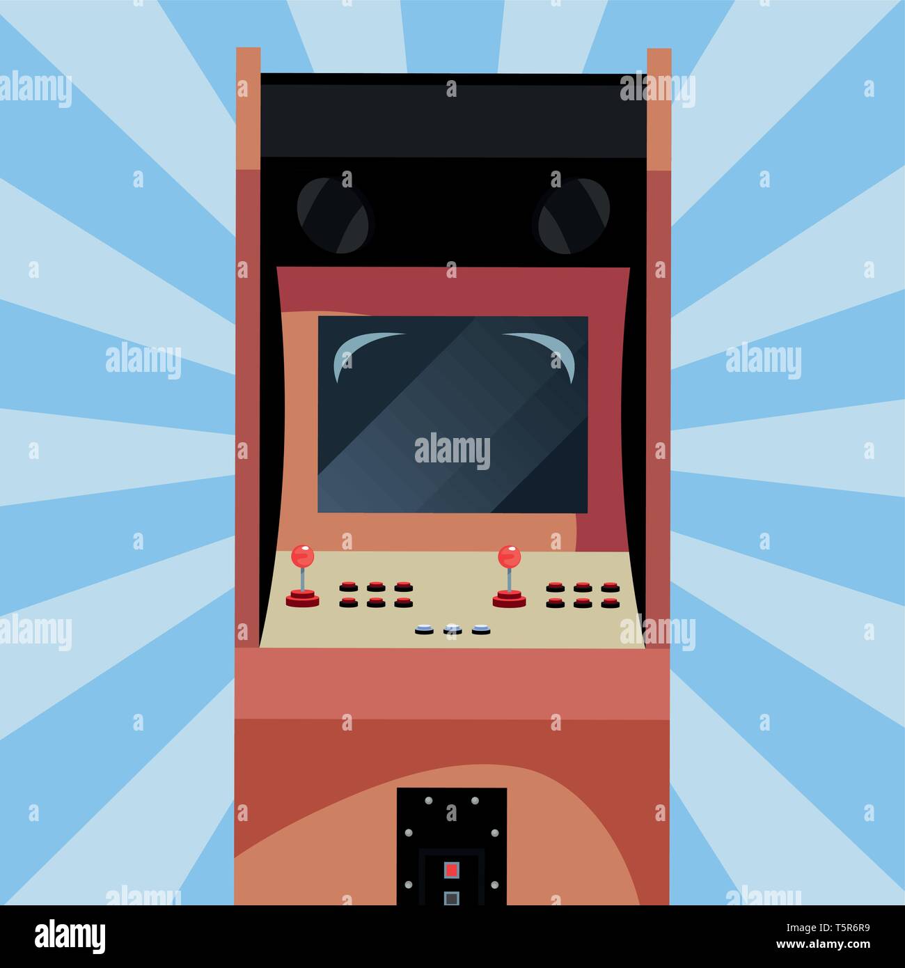 arcade machine video game retro vector illustration design Stock Vector ...