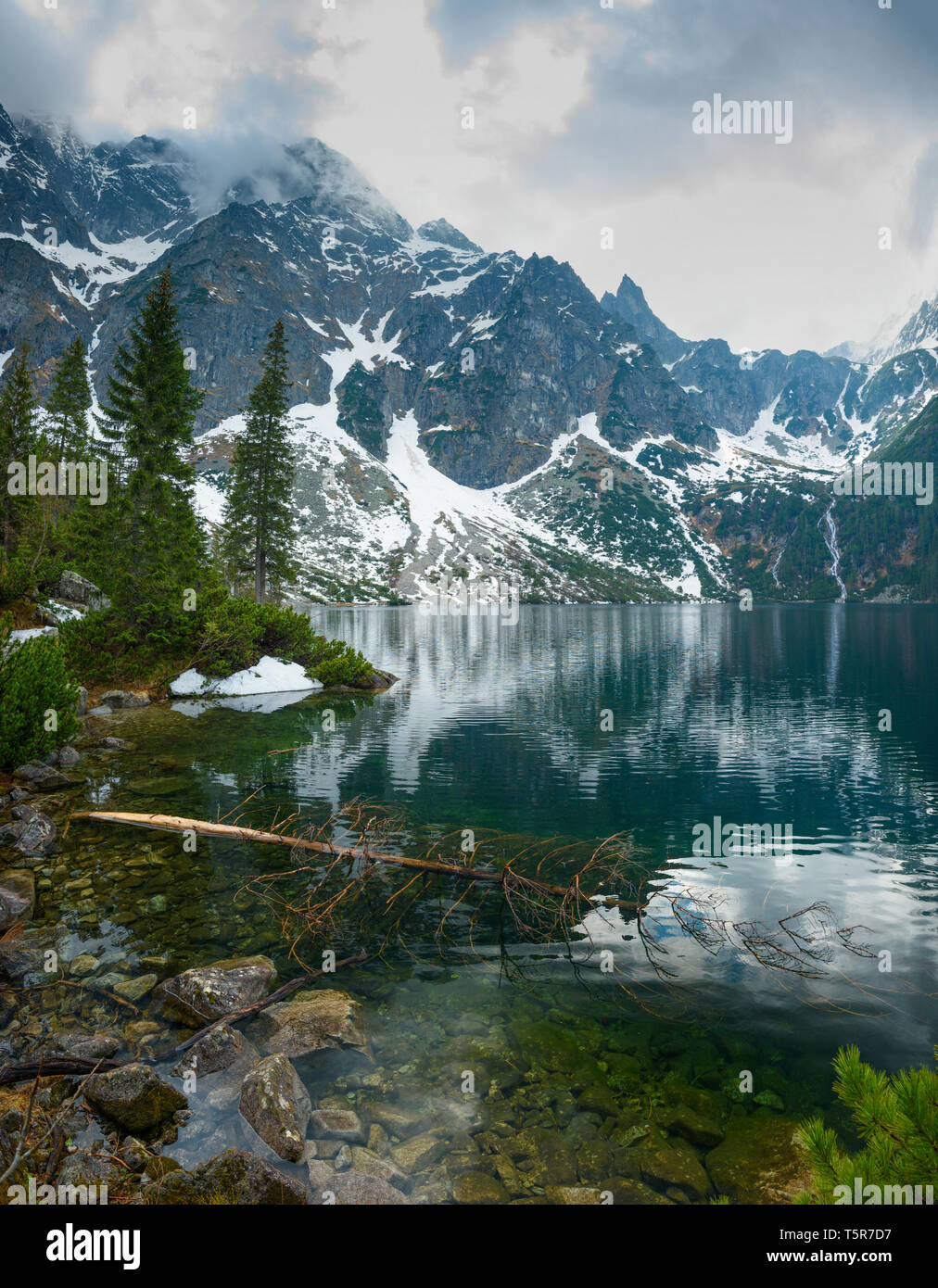 Snowy Mountains And Lake