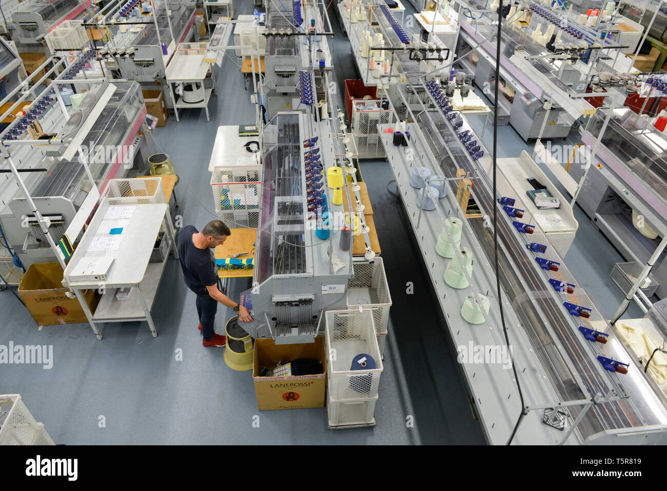Knitting machines hi-res stock photography and images - Alamy
