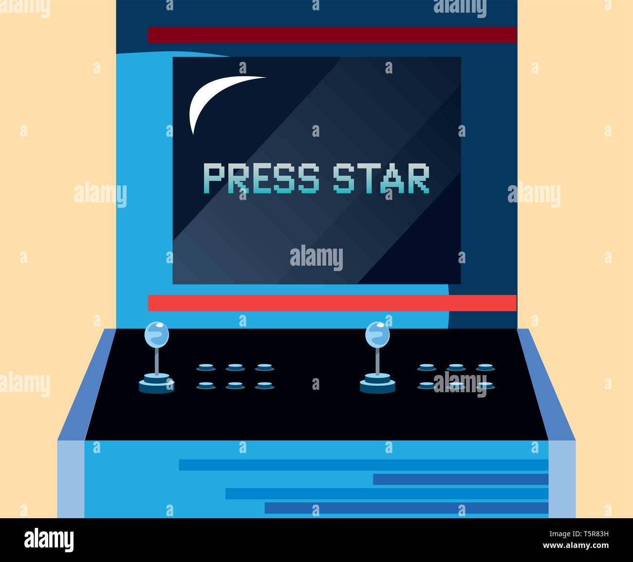 arcade machine video game retro vector illustration design Stock Vector ...