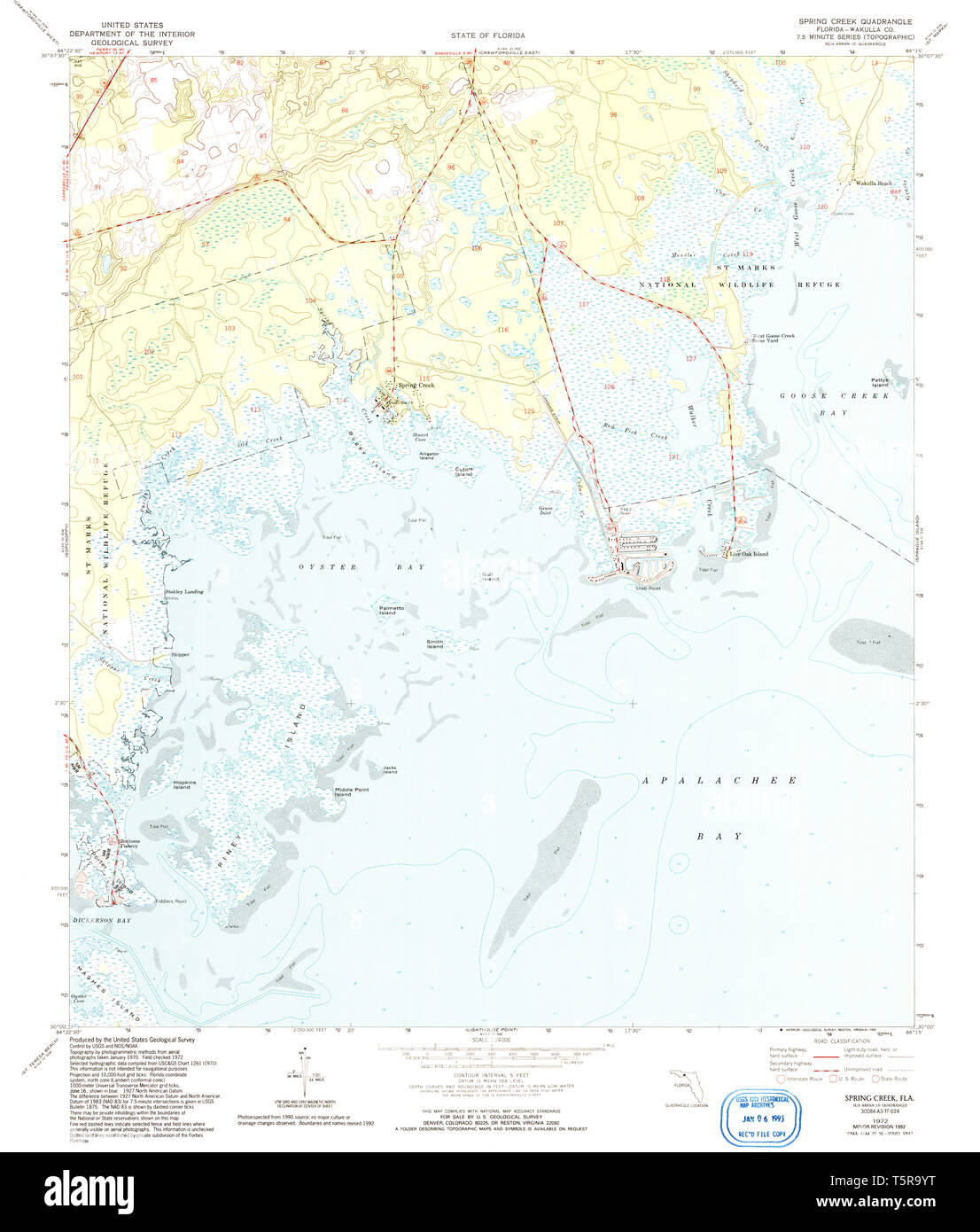 Map of spring creek hi-res stock photography and images - Alamy