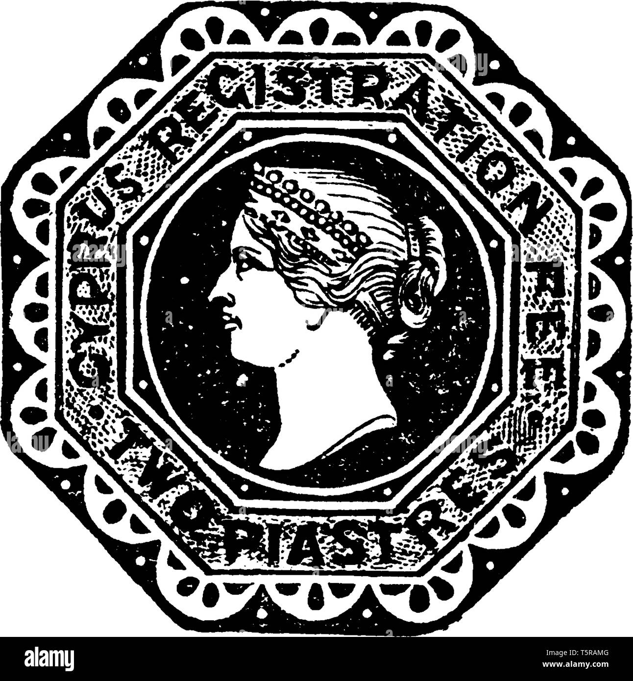 This image represents Cyprus Two Piastres Registration Envelope from ...