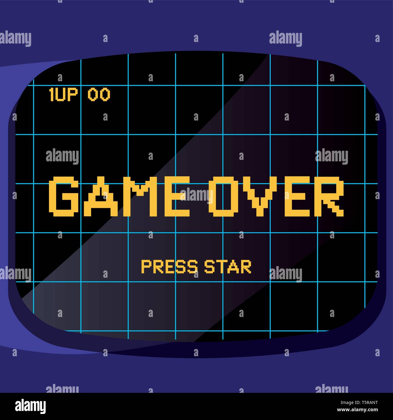 screen video game retro vector illustration design Stock Vector Image ...