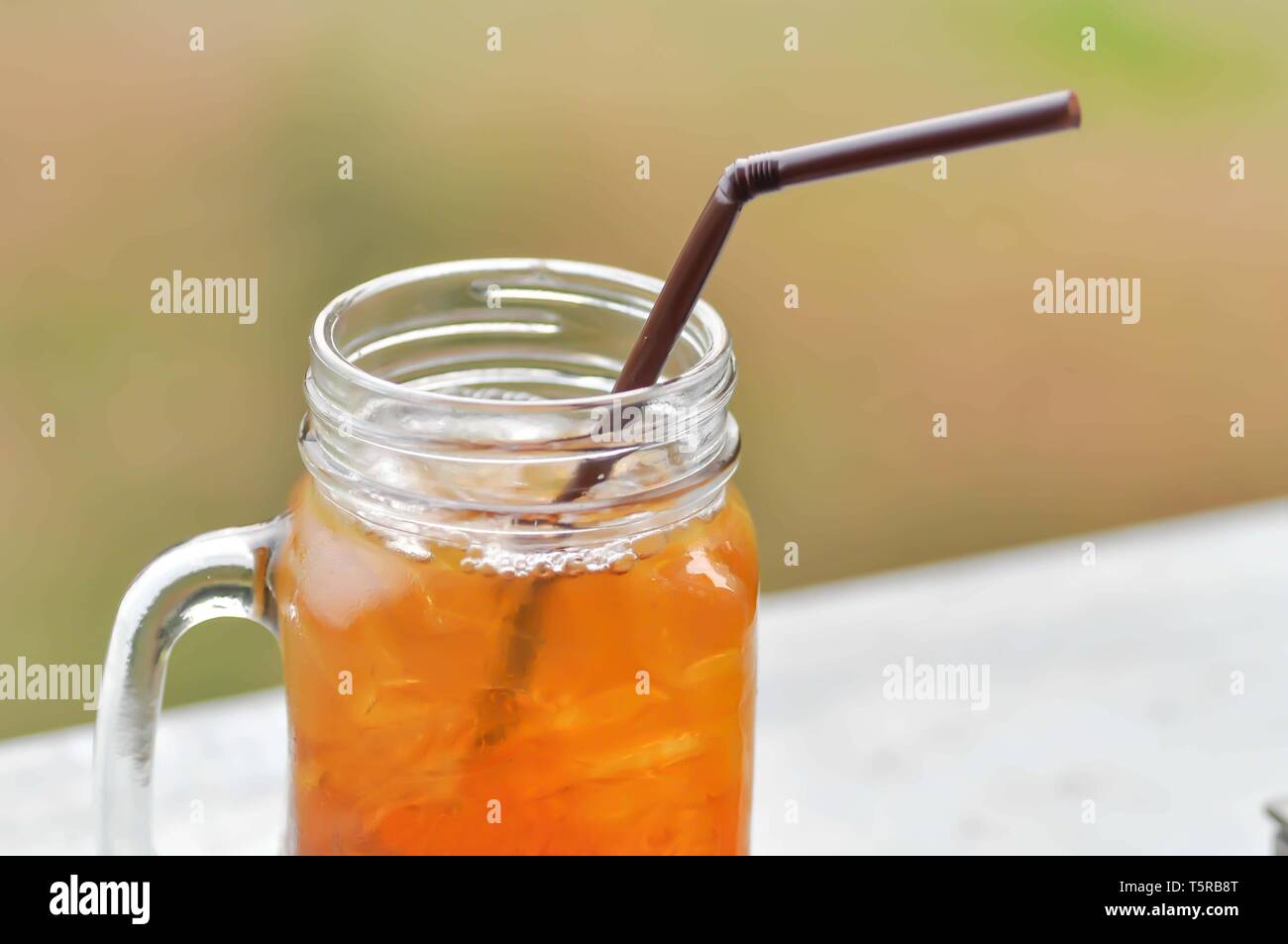 tea, lemon tea or cold brew coffee Stock Photo - Alamy