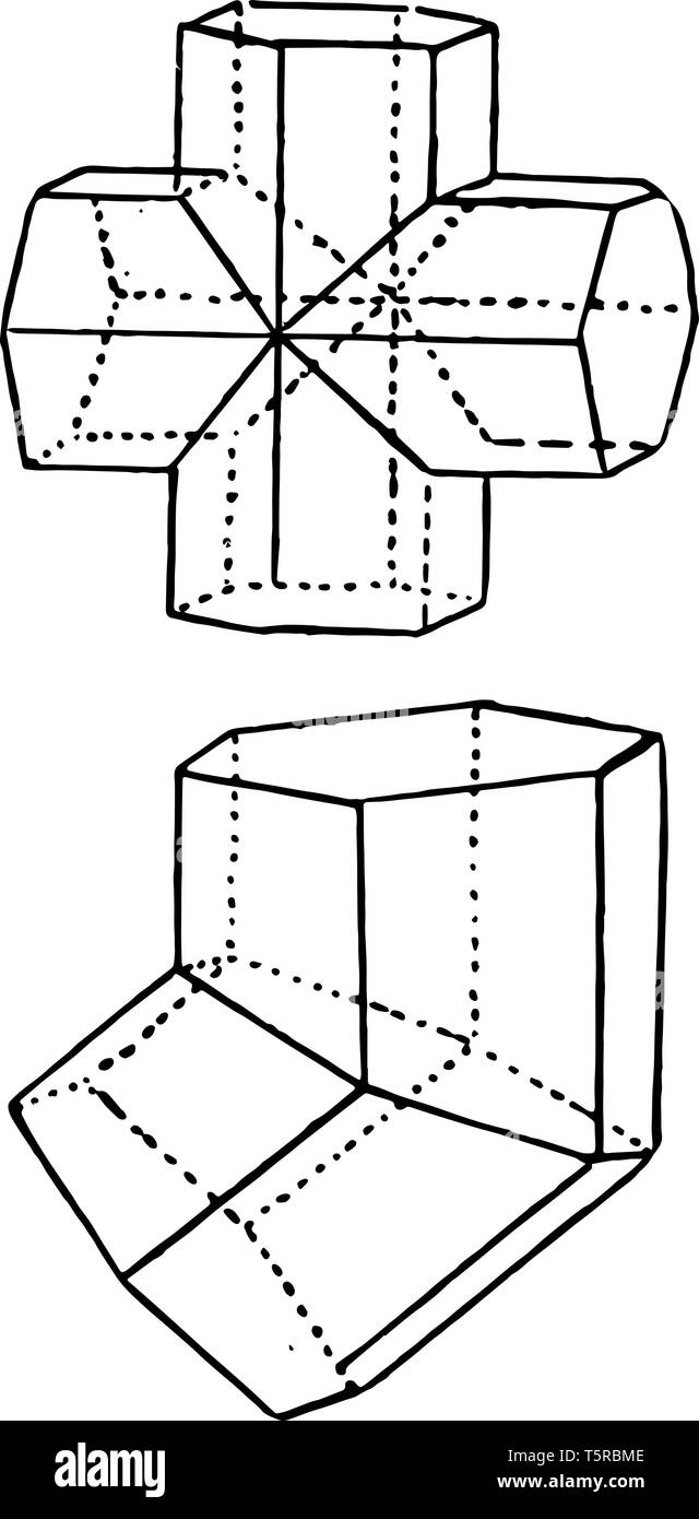 Twin crystals Stock Vector Images - Alamy