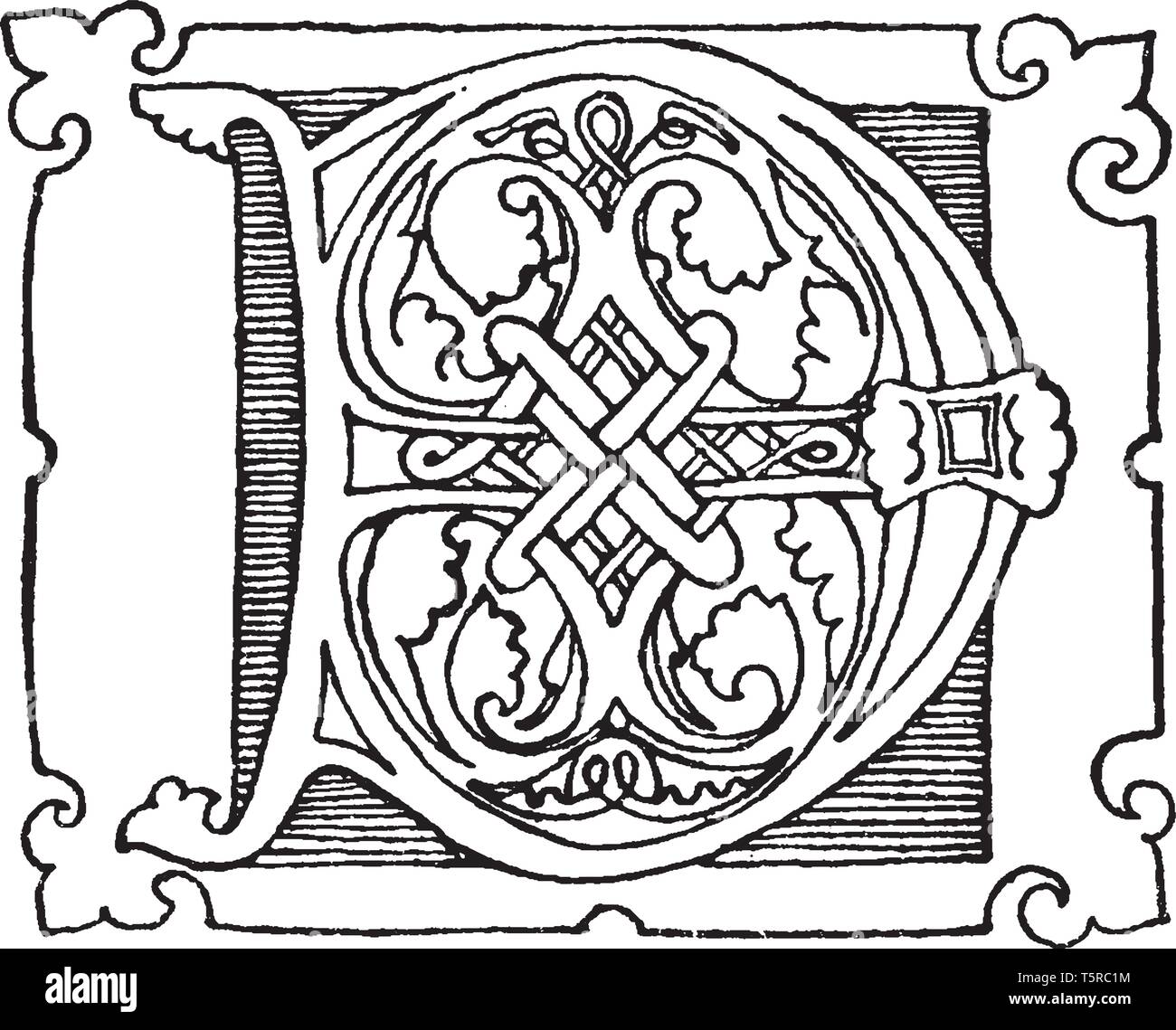 A capital letter d in romanesque hi-res stock photography and images ...